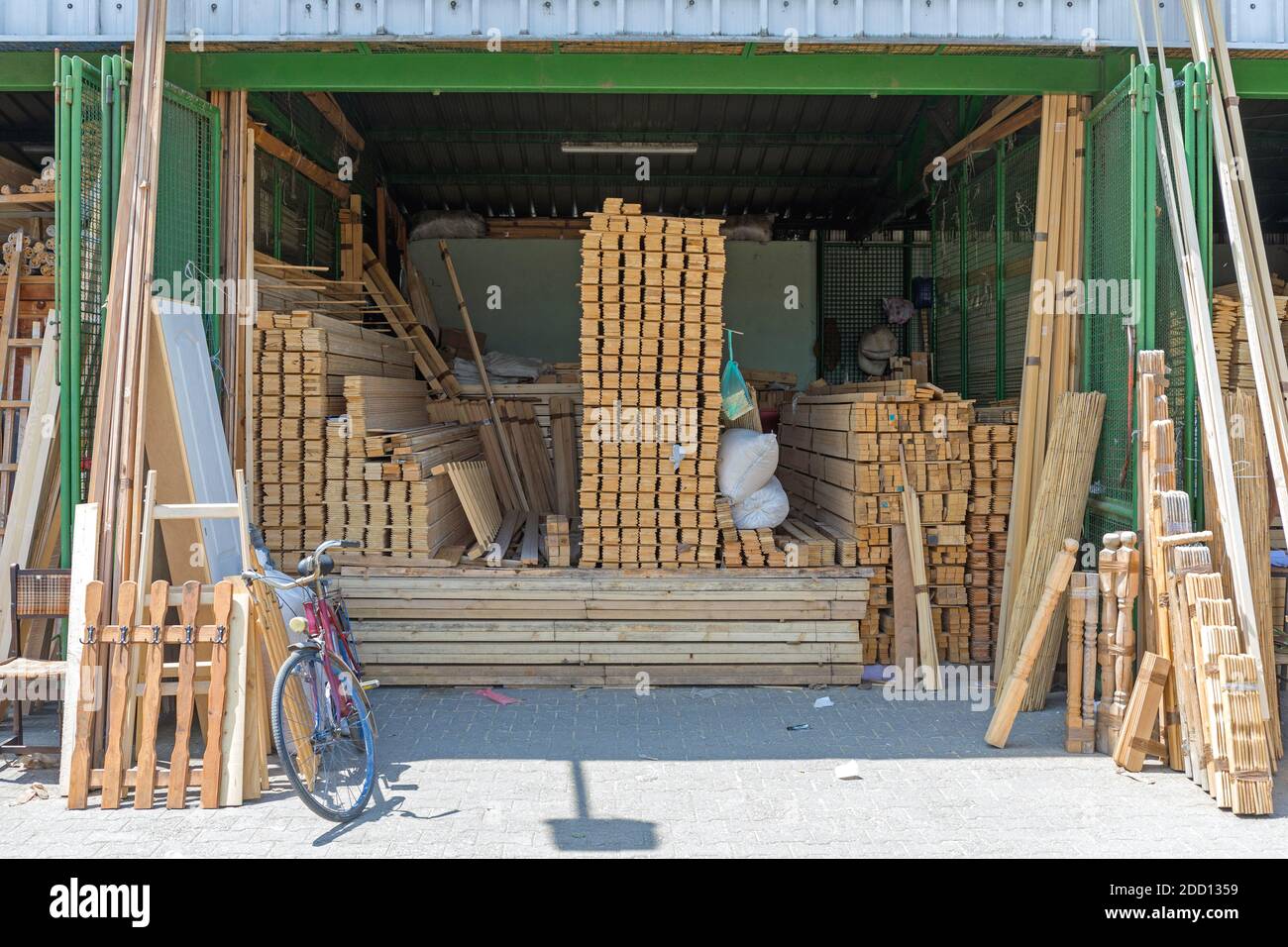 Wood Planks Material Storage Construction Lumber Warehouse Stock Photo ...