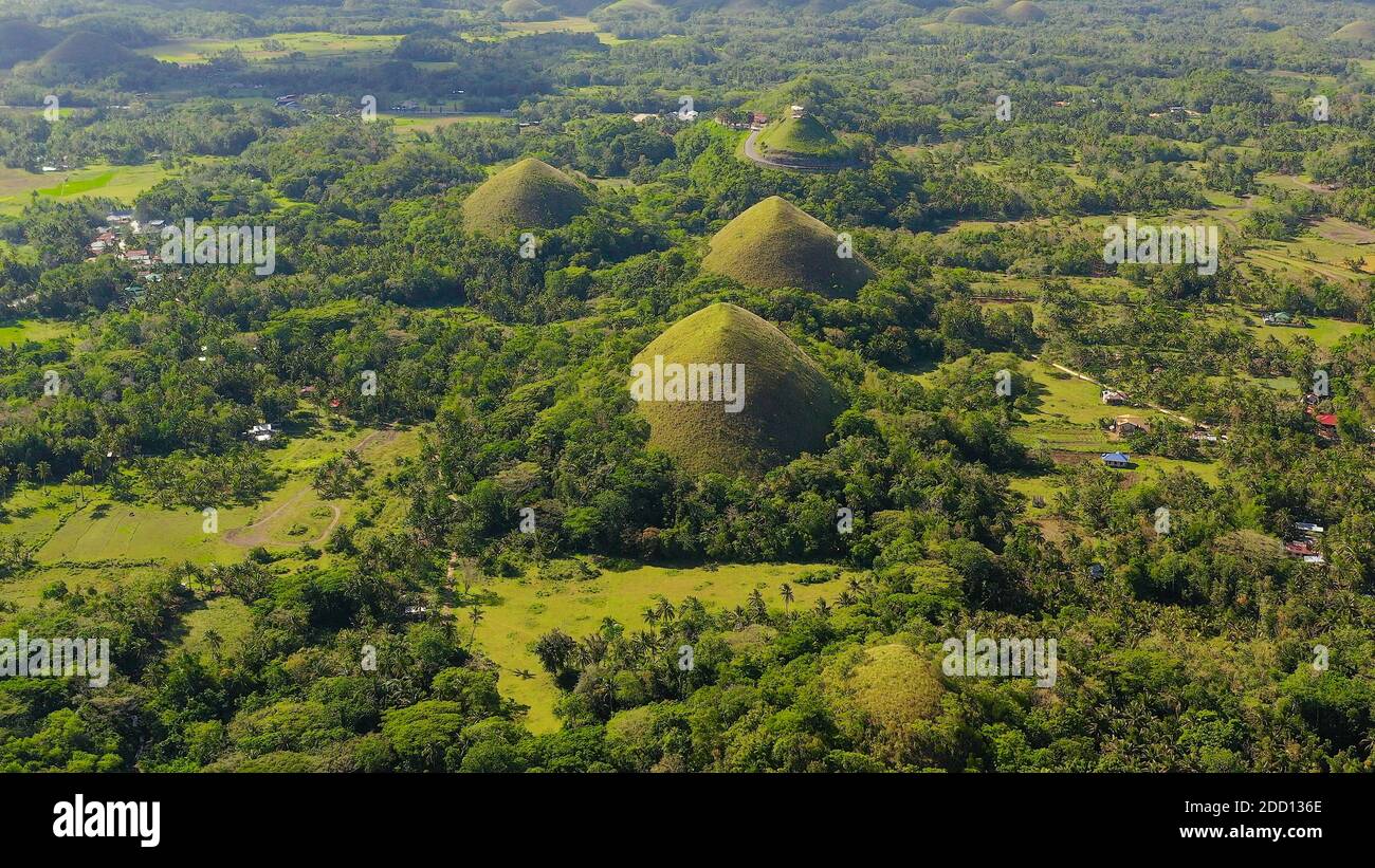 Chocolate Hills - one of the main attractions of the island of Bohol ...