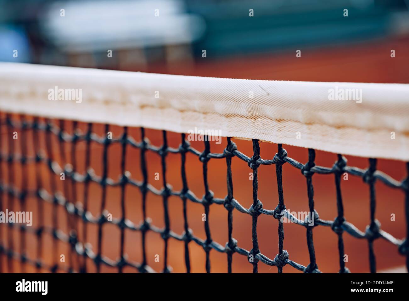 Close up of net on tennis court Stock Photo - Alamy