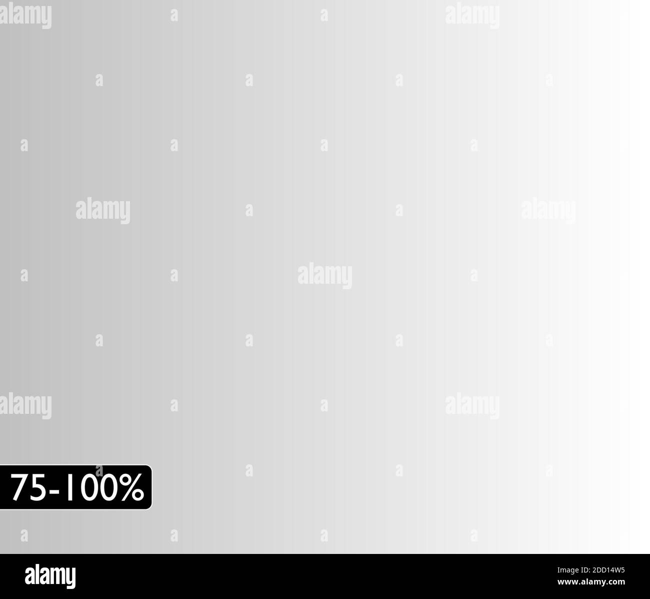 A scale white bright color gradation 75 to 100 percents Stock Photo - Alamy
