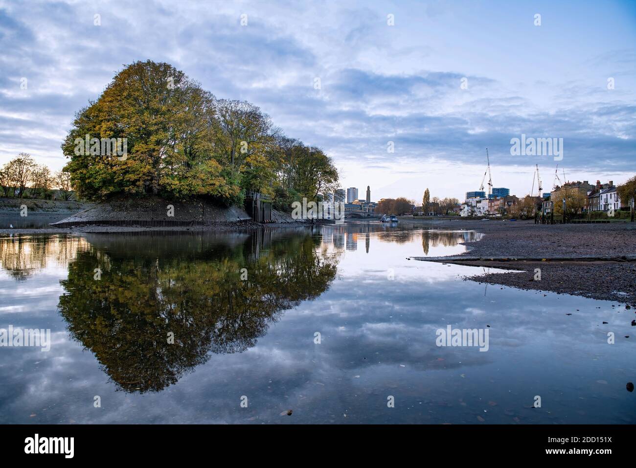 Oliver's Island on the Thames Stock Photo - Alamy