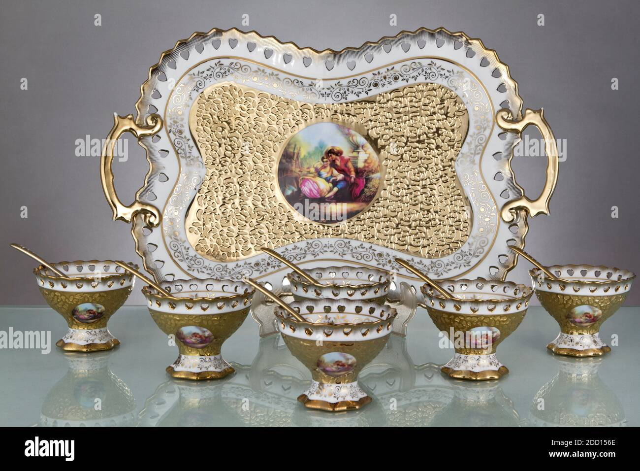 Delicate porcelain plate hi-res stock photography and images - Alamy