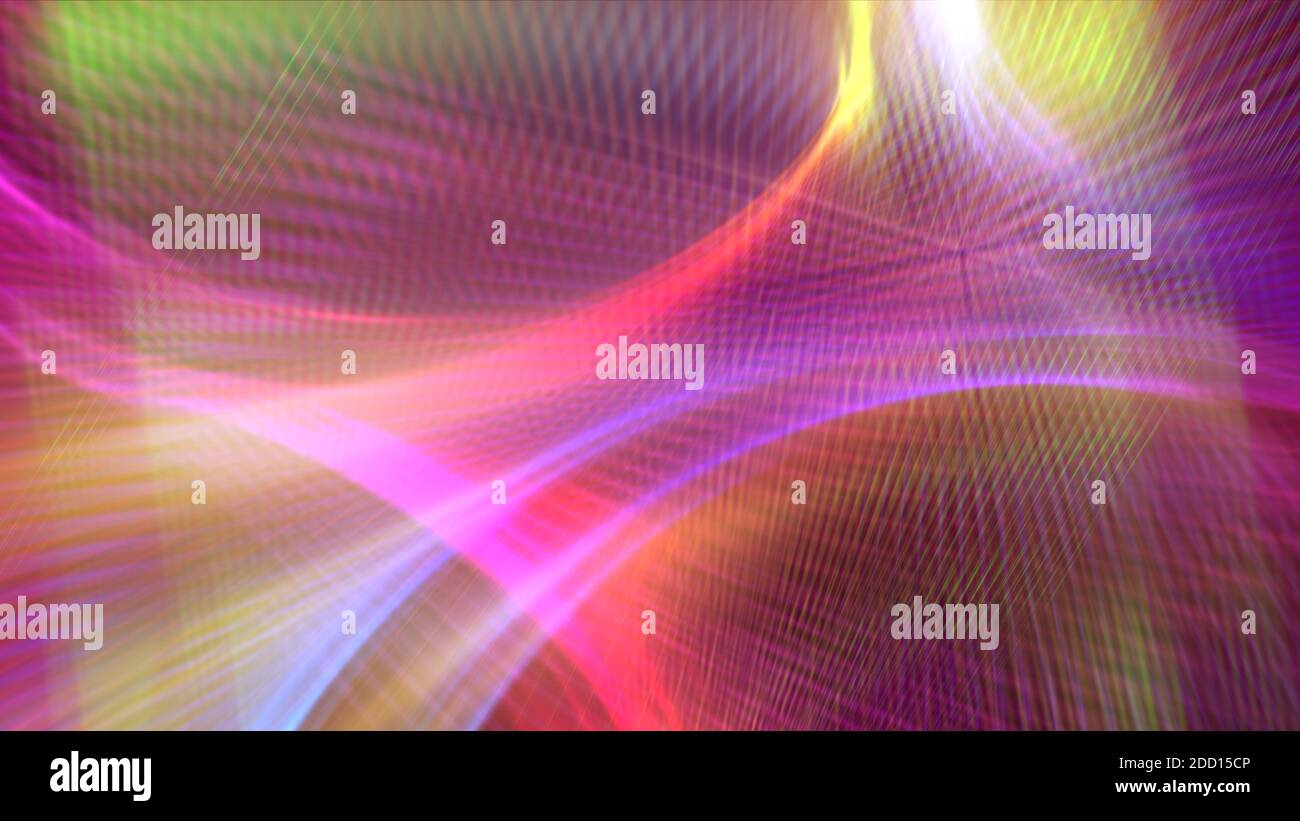 abstract background line light wave colorful illustration render Stock ...
