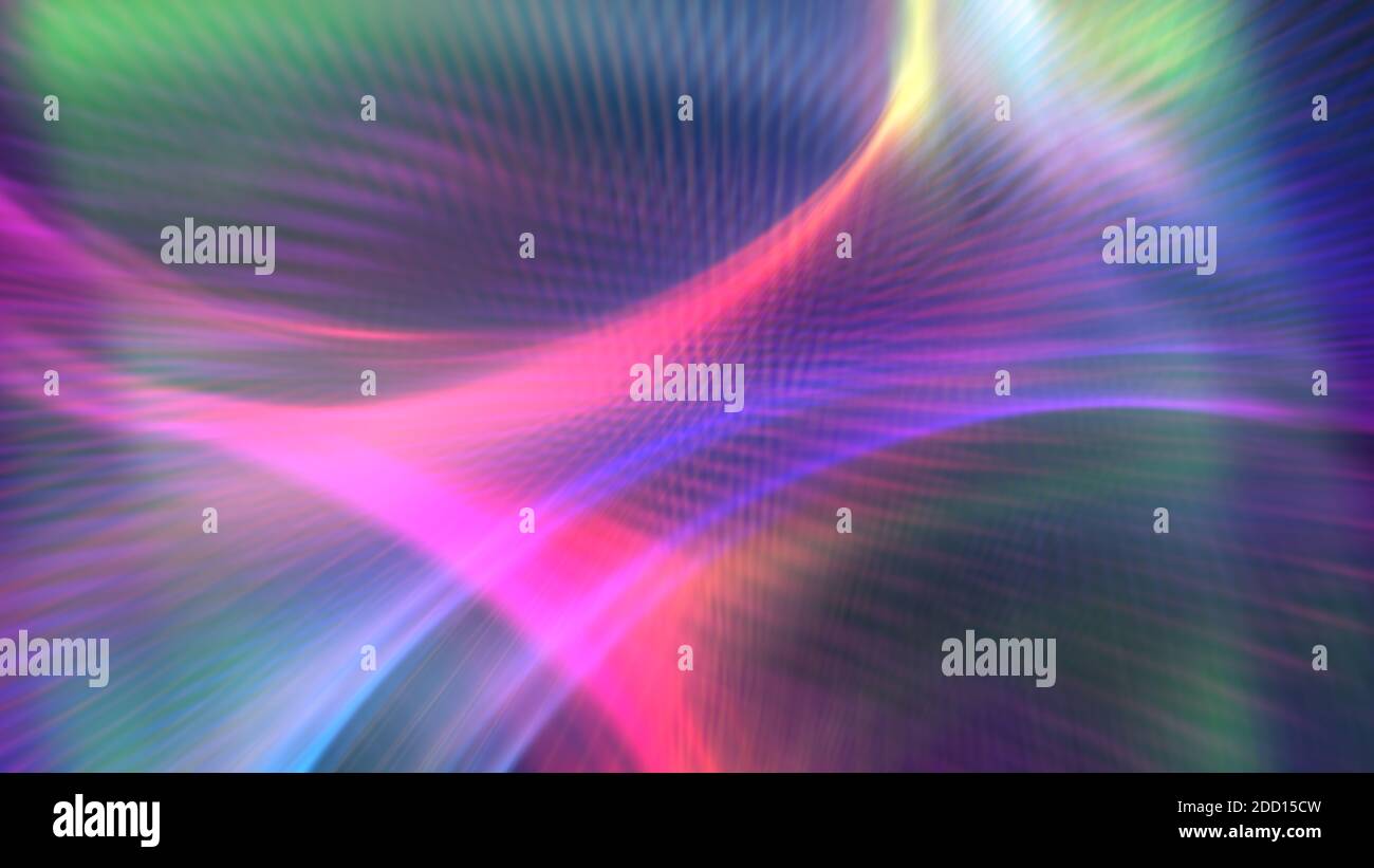 abstract background line light wave colorful illustration render Stock ...