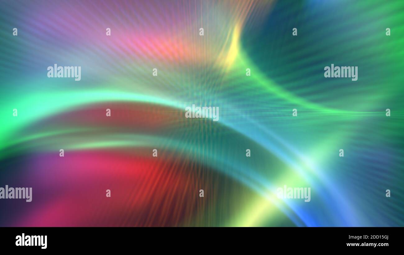 abstract background line light wave colorful illustration render Stock ...