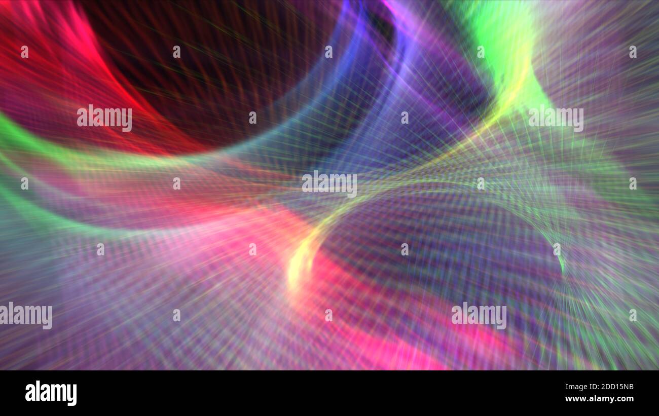 abstract background line light wave colorful illustration render Stock ...