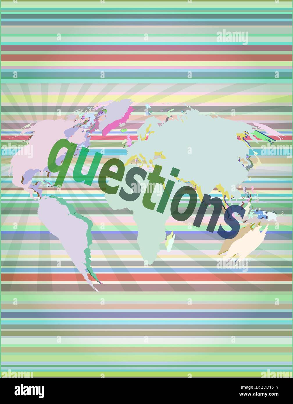 Questions. Education concept: words Questions on digital background ...