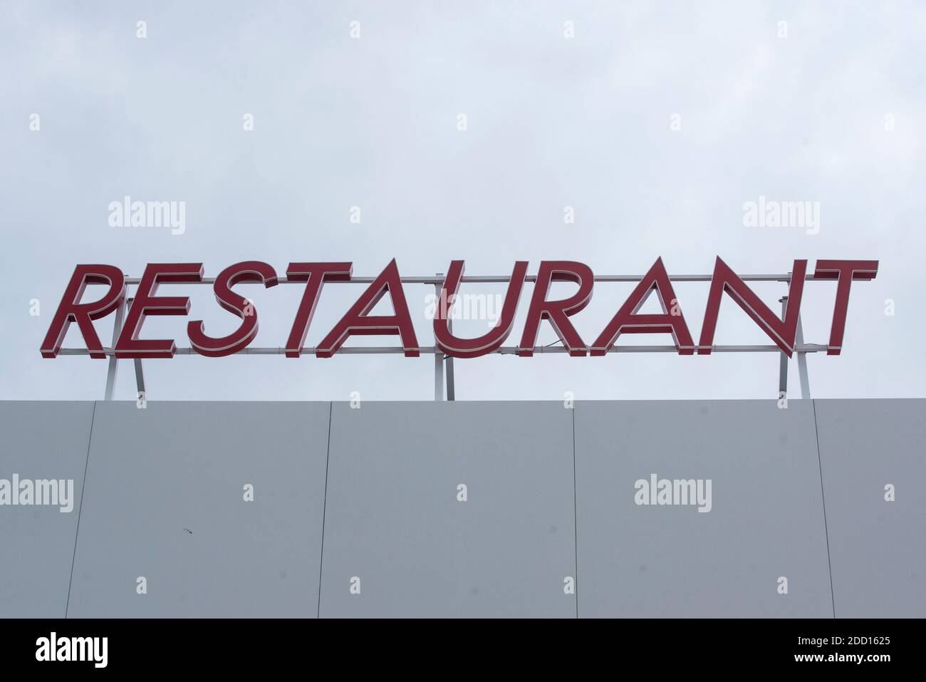 a restaurant sign in gastronomy, food and drinks in the hospitality ...