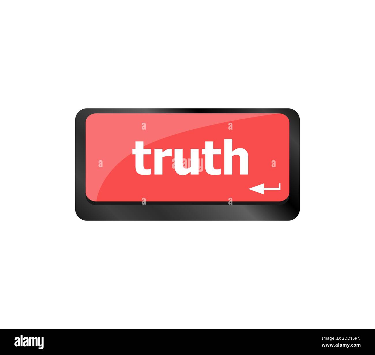 Truth key on computer keyboard - business concept Stock Photo - Alamy