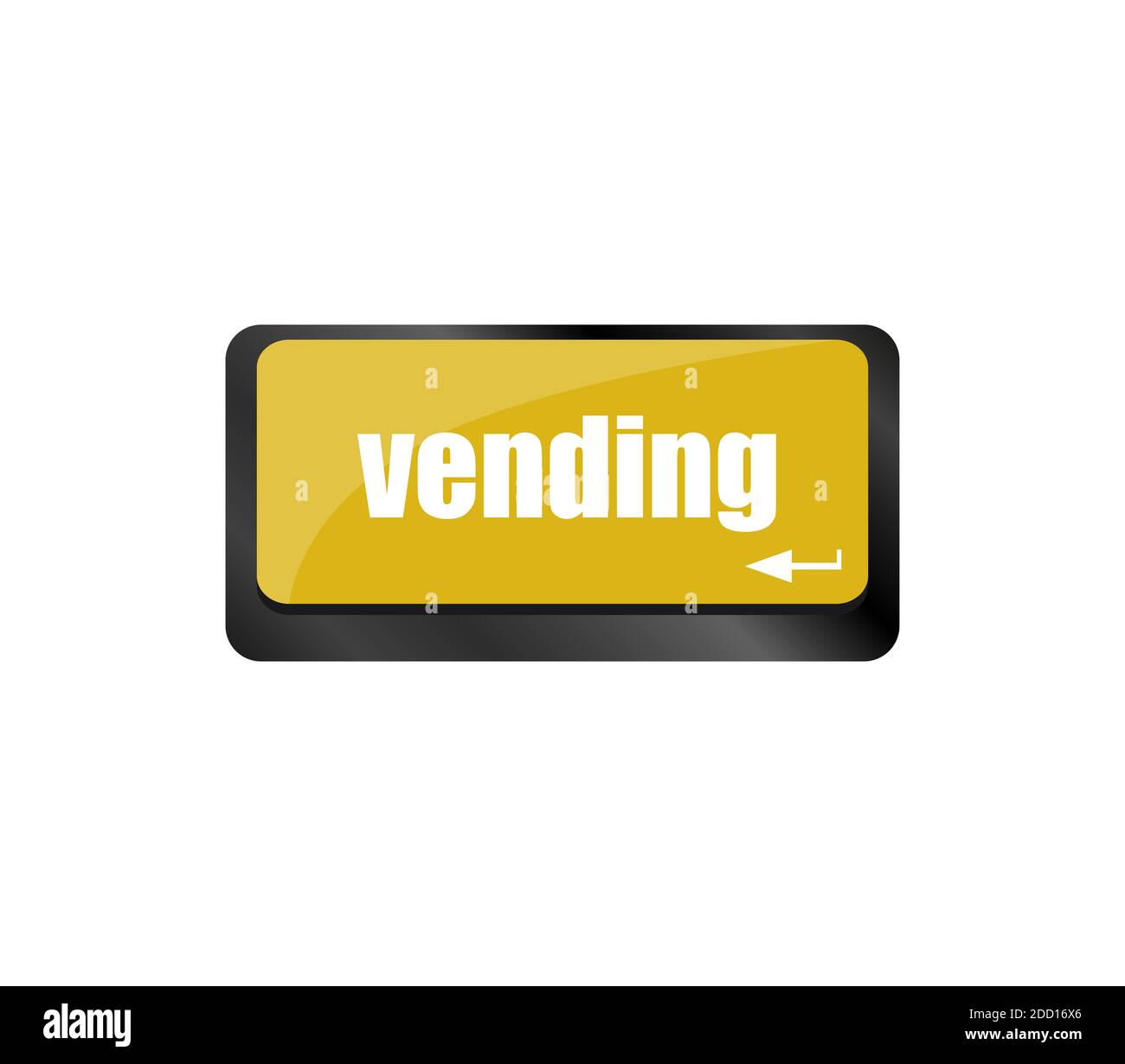 computer keyboard keys with vending button, business Stock Photo - Alamy