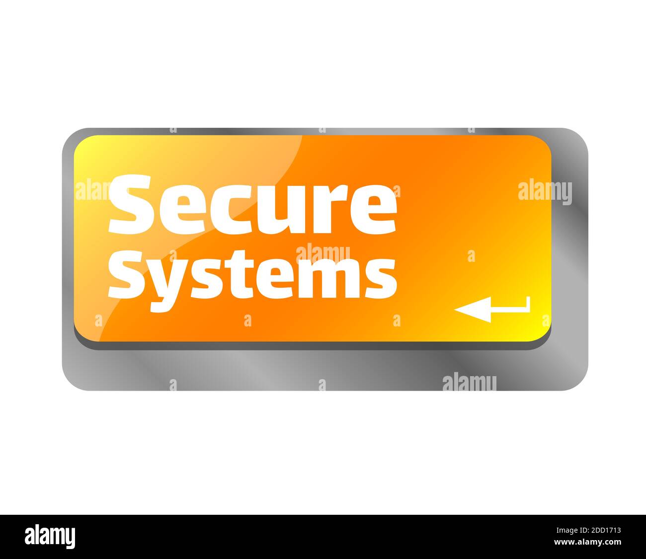 Secure systems . Close up of keyboard, enter computer key Stock Photo ...