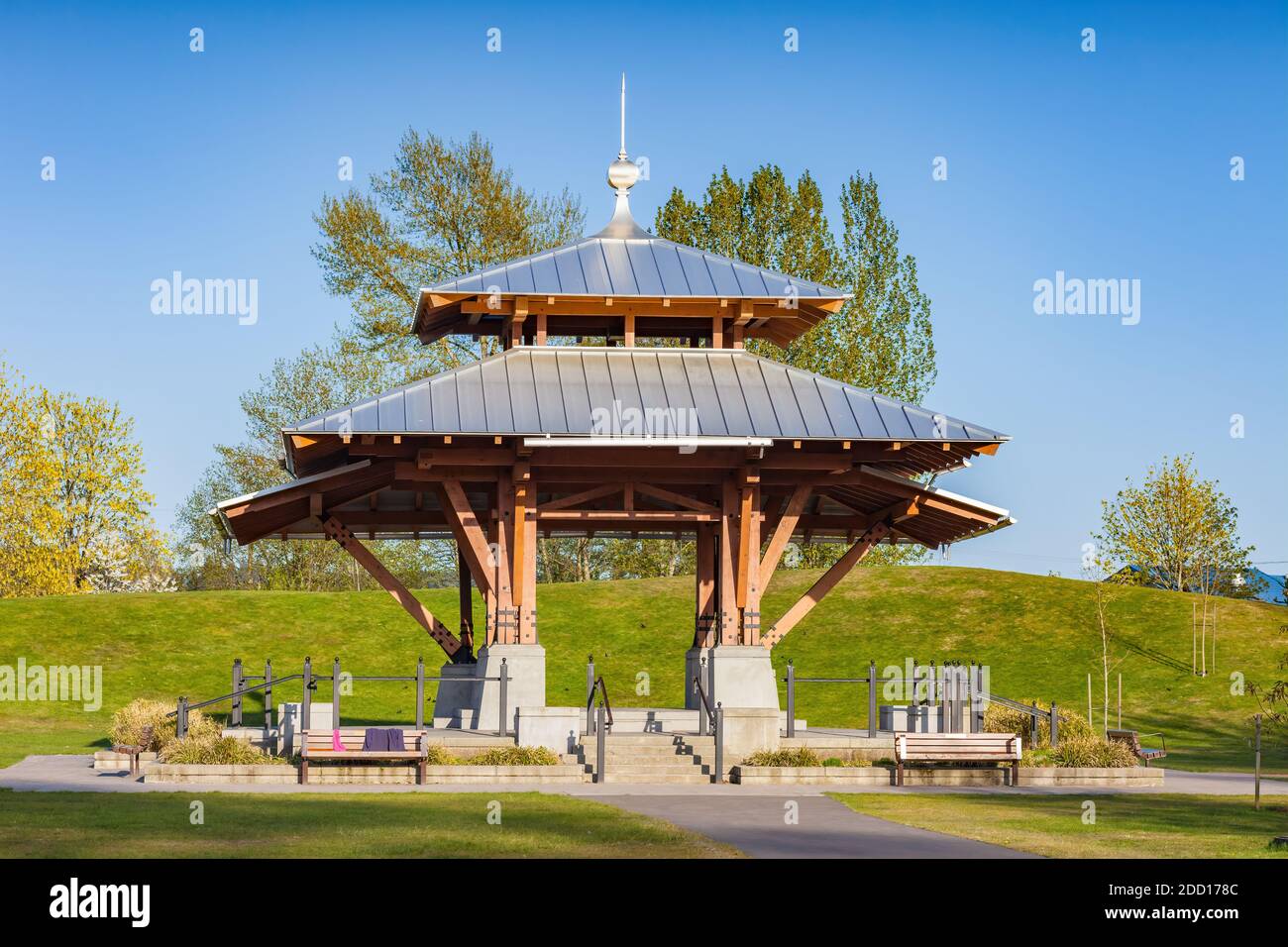 Rotary Pavilion in Simms Park Courtenay, Vancouver Island, Canada Stock ...