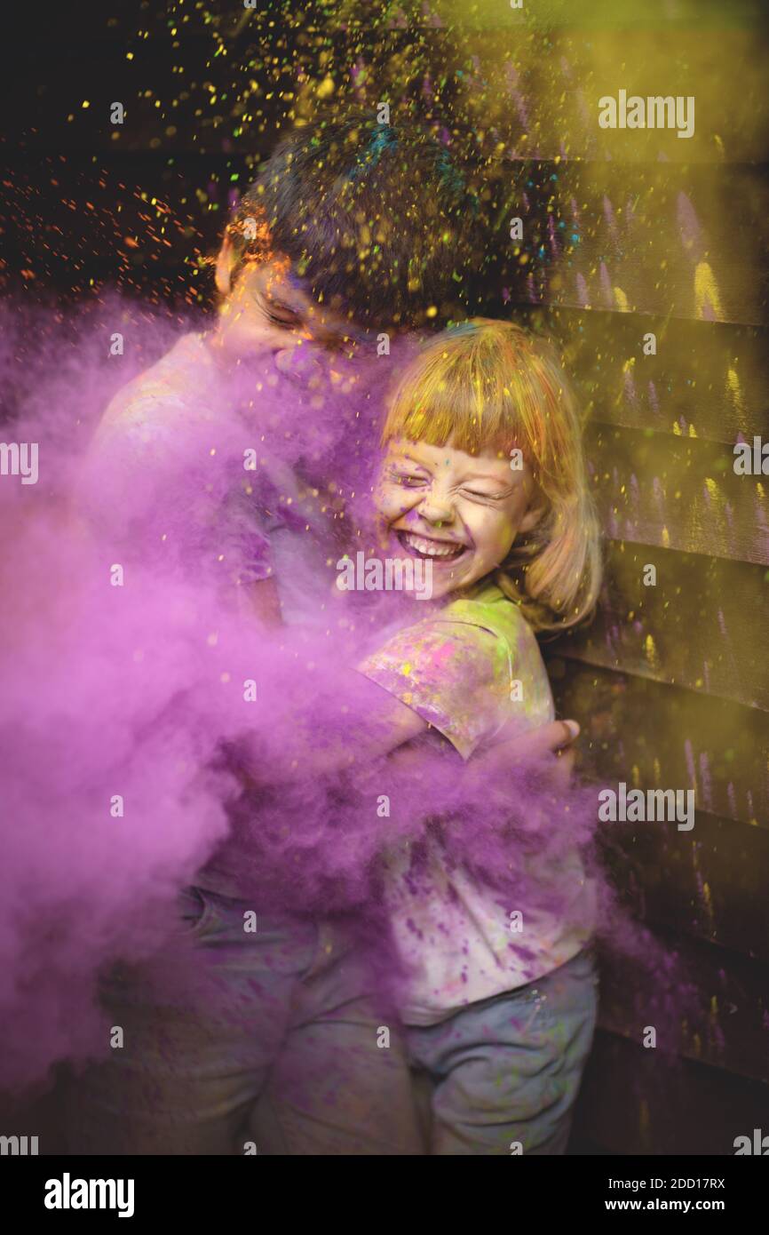 Holi children hi-res stock photography and images - Alamy