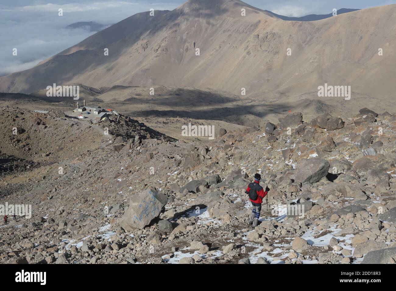 Mount Savalan mountainside and Savalan (Sabalan) Mountain House in Iran ...