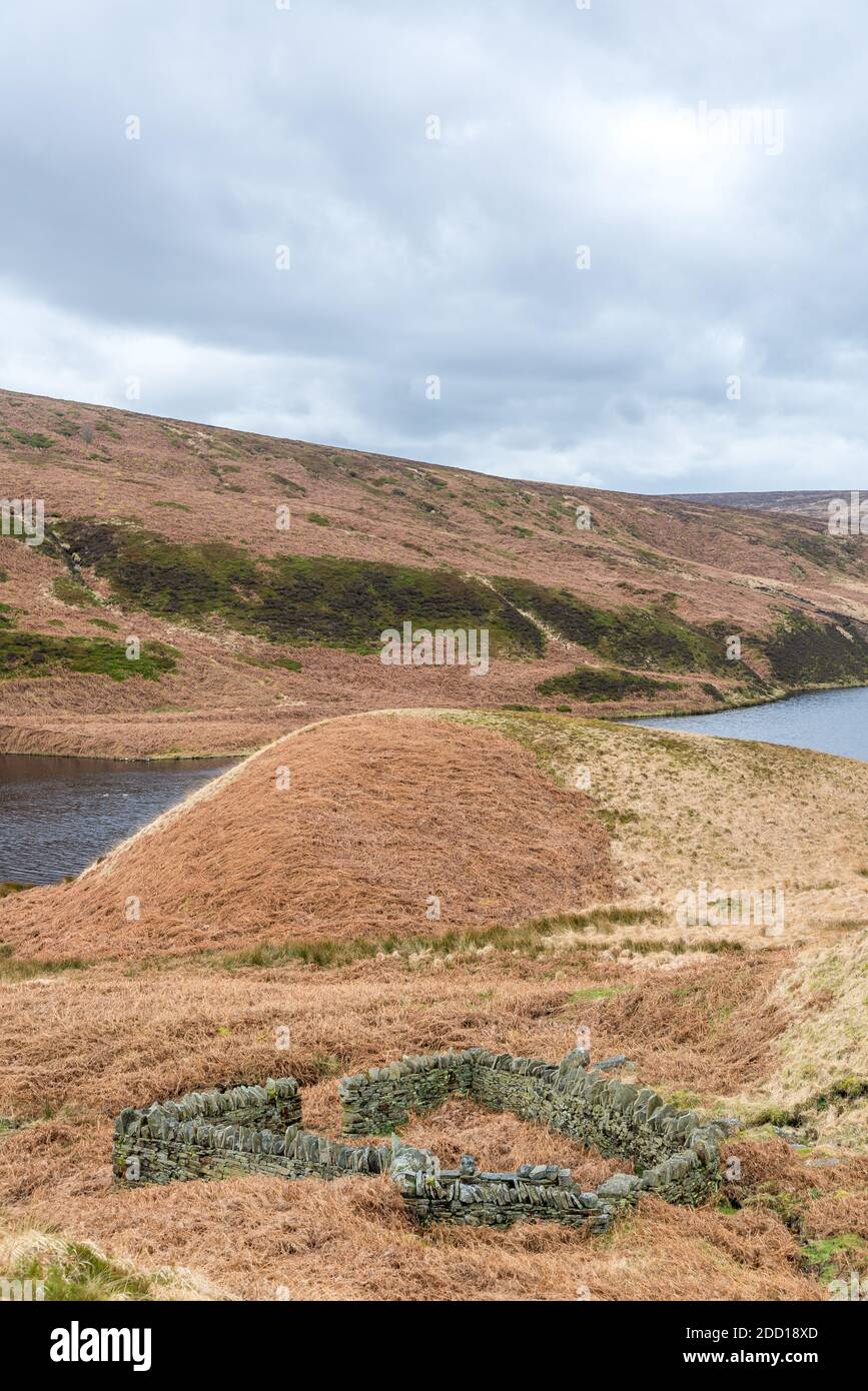 Wessenden Reservoir, Marsden, Huddersfield, West Yorkshire, England, UK ...