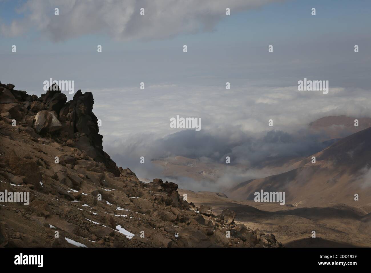 Mount Savalan (Sabalan) mountain ridge in Iran. Savalan is the third ...