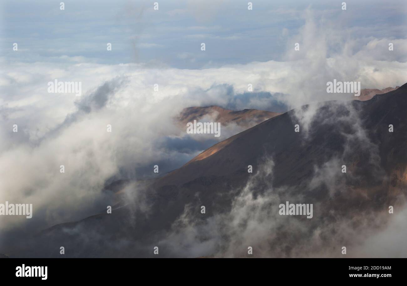 Mount Savalan (Sabalan) mountain ridge in Iran. Savalan is the third ...