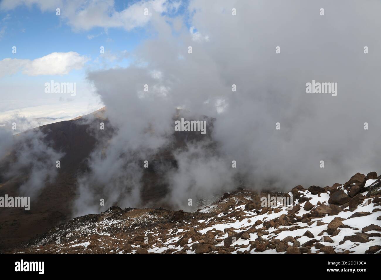Mount Savalan (Sabalan) mountain ridge in Iran. Savalan is the third ...