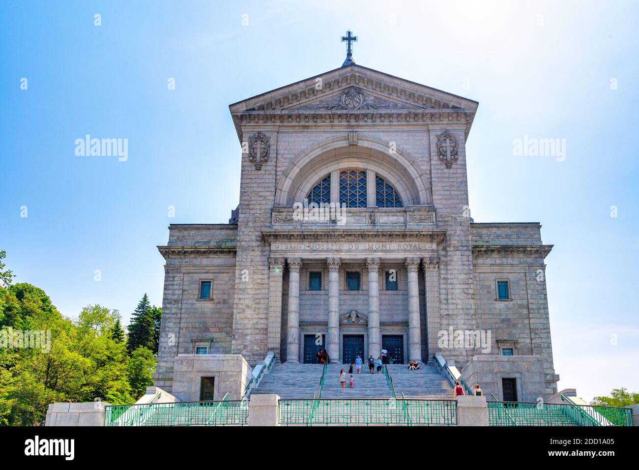 The facade of the Saint Joseph Oratory, Montreal, Canada Stock Photo ...