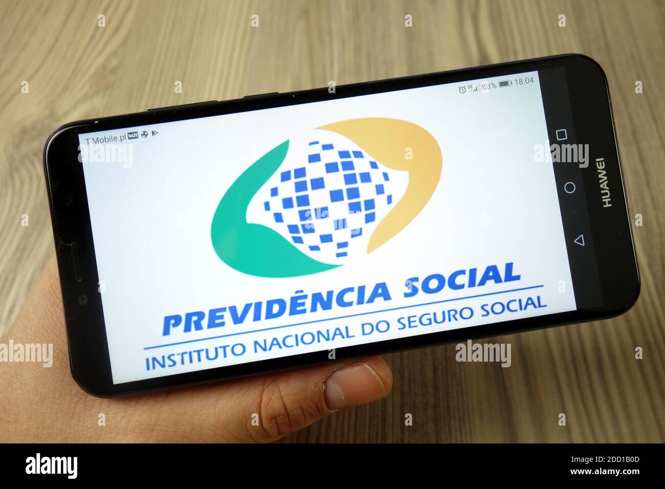 KONSKIE, POLAND - November 24, 2019: Brazilian Social Security (INSS ...