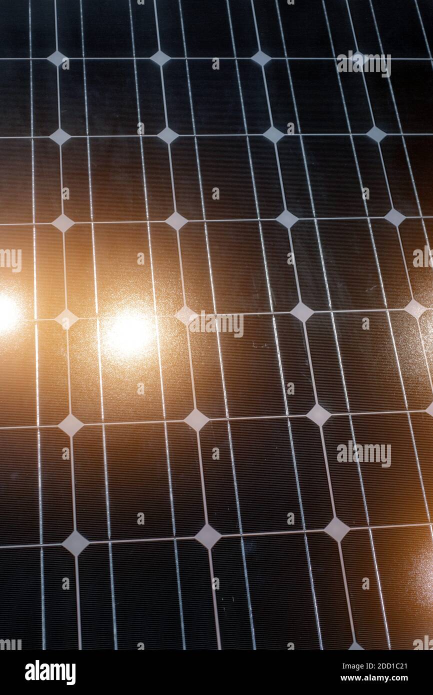 Solar panels. Shiny black surface Stock Photo - Alamy