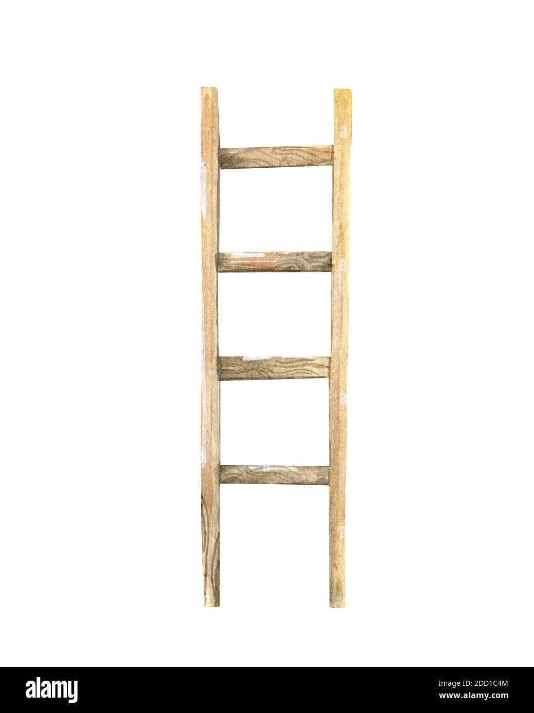illustration of wooden ladder renovation, steel, metal renovation ...