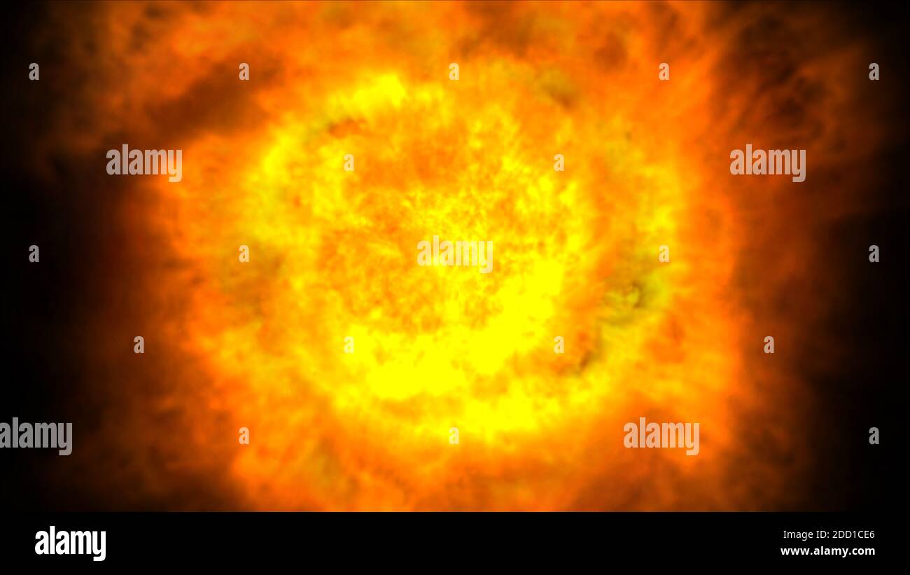 explosion fire ball abstract texture, render illustration Stock Photo ...