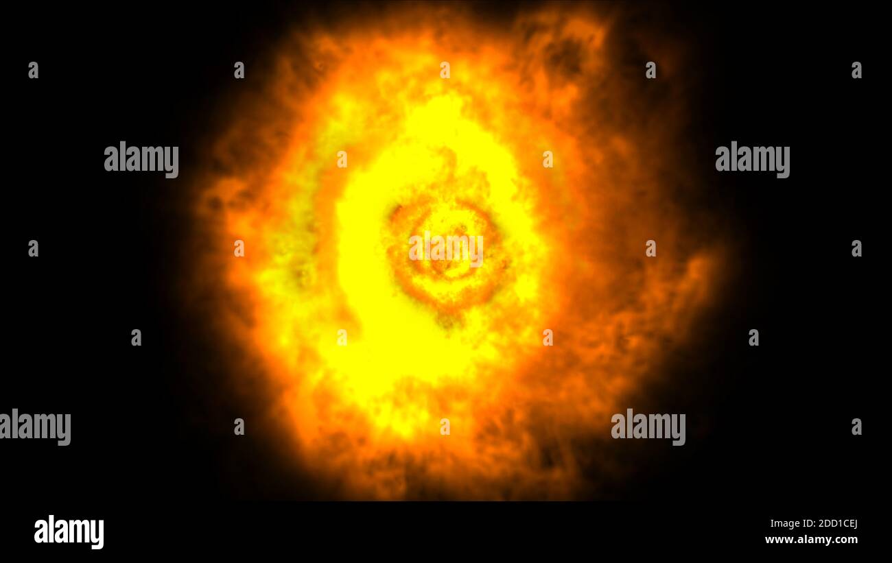 explosion fire ball abstract texture, render illustration Stock Photo ...