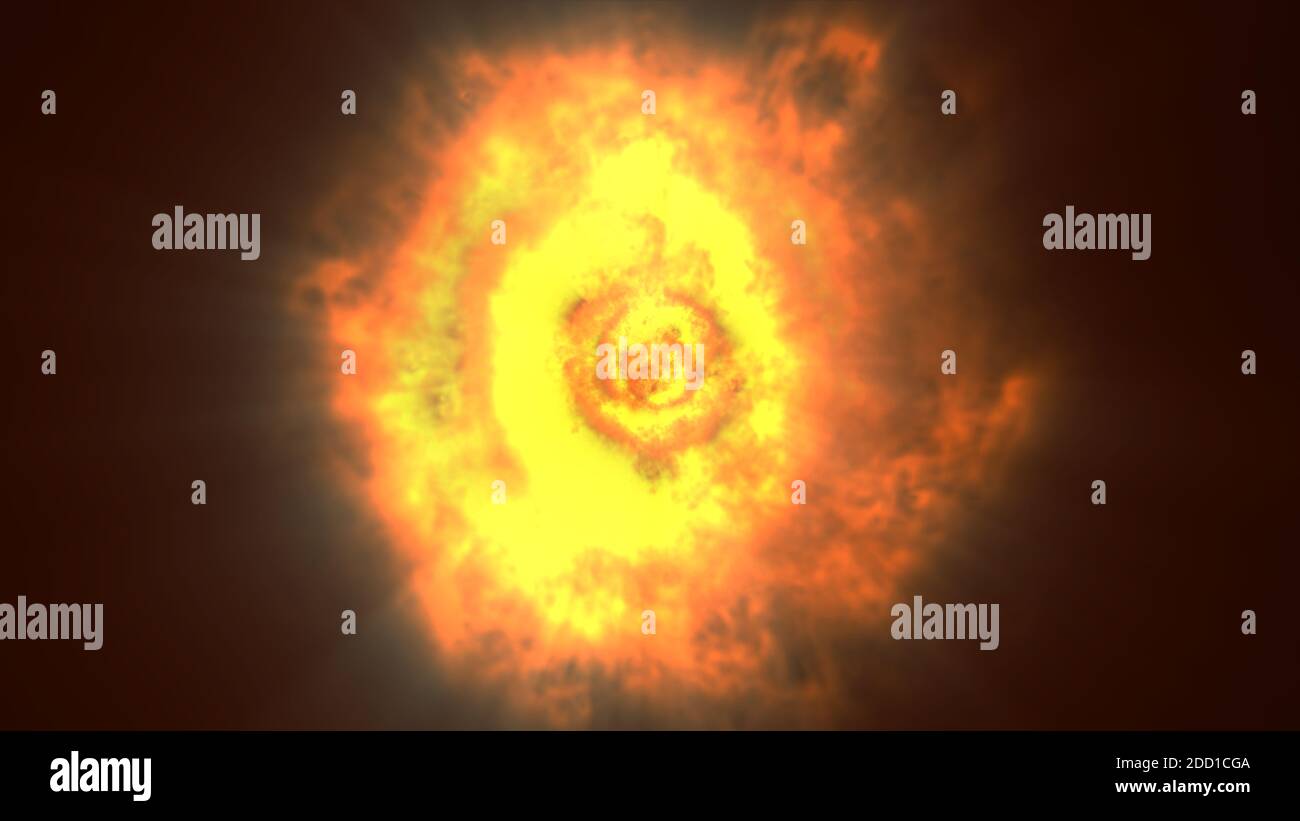 explosion fire ball abstract texture, render illustration Stock Photo ...