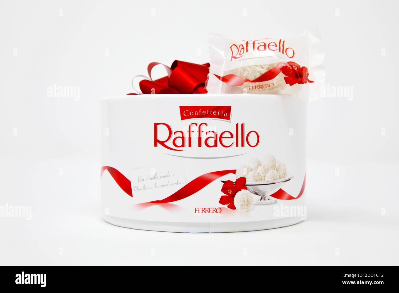 Raffaello Coconut Almond Praline Gift Box Stock Photo - Alamy