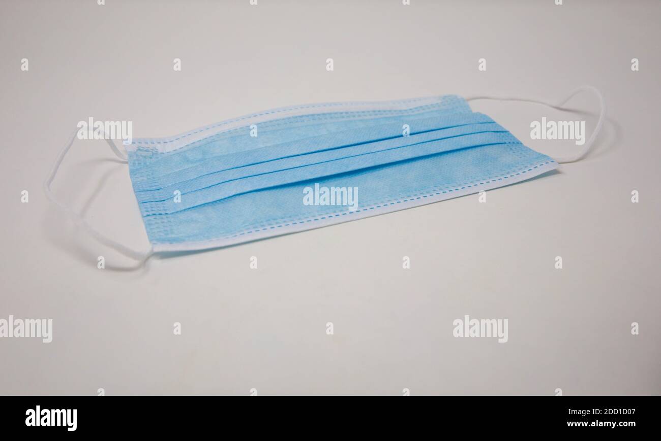 Disposable Blue Face Mask Stock Photo - Alamy