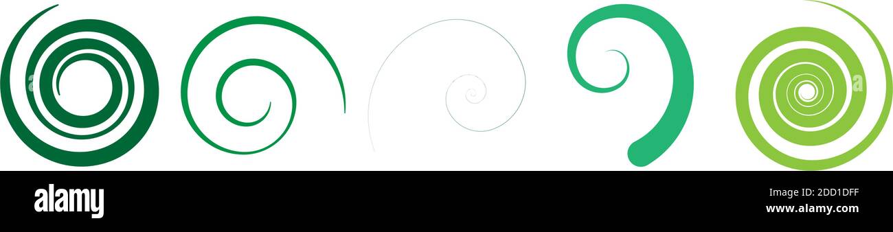Abstract spiral, twist. Radial swirl, twirl curvy lines element ...