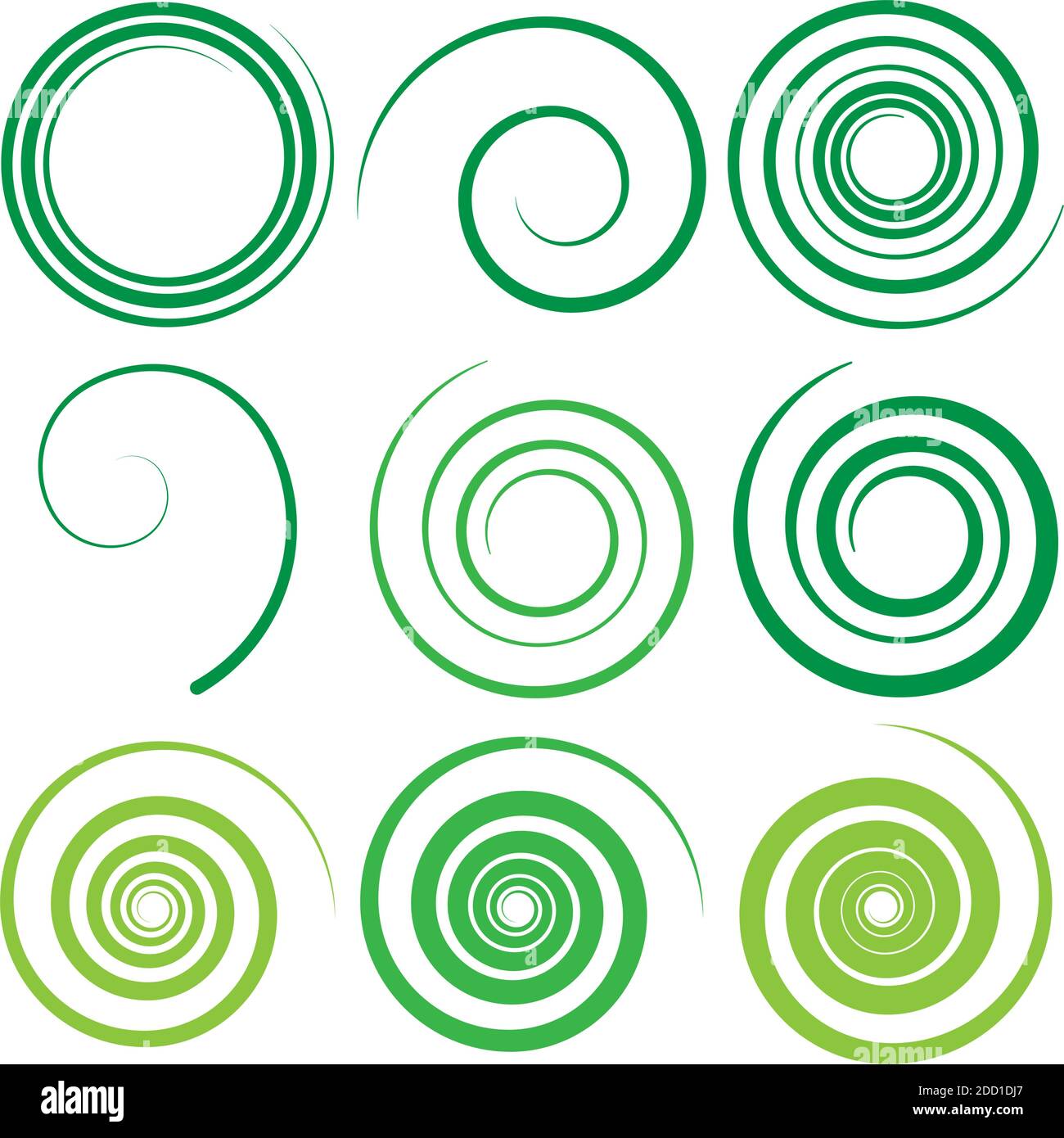 Abstract spiral, twist. Radial swirl, twirl curvy lines element ...