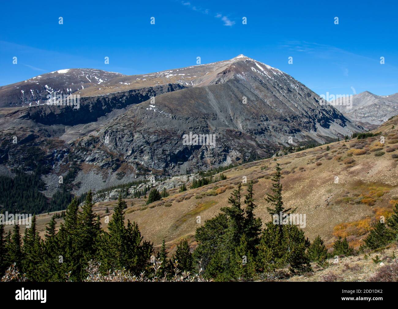 Fall view of Hoosier Pass on Breckenridge Colorado Stock Photo - Alamy