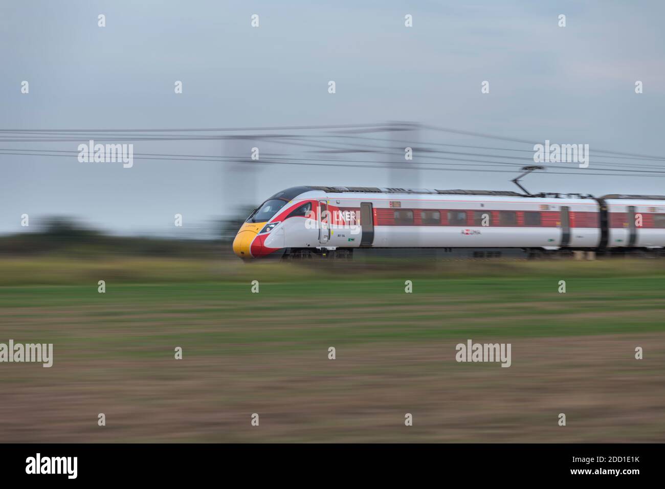 London North Eastern railway Hitachi AT300 class 801 Azuma train ...