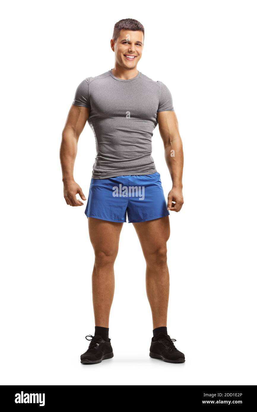 Young man in shorts full portrait hi-res stock photography and images ...