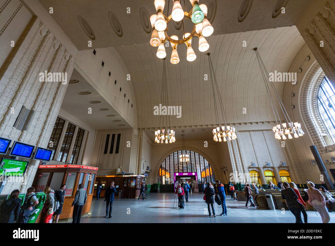 Interior of Helsinki Central Station, Helsinki, Finland Stock Photo - Alamy