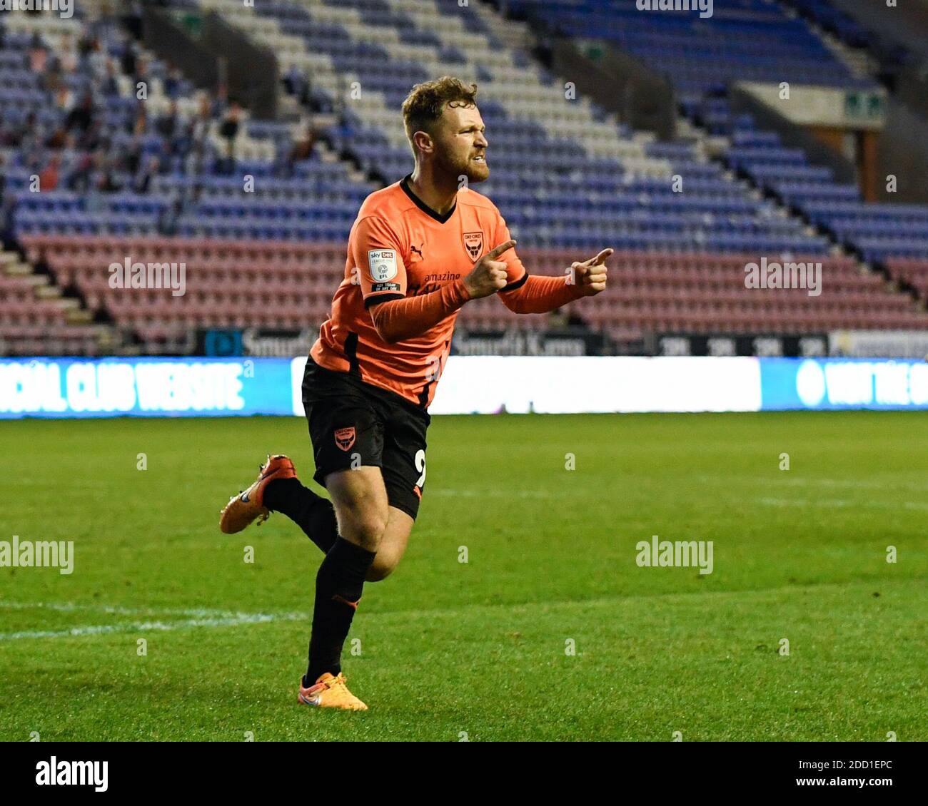 CELEBRATION Matty Taylor #9 of Oxford United celebrates scoring a goal ...
