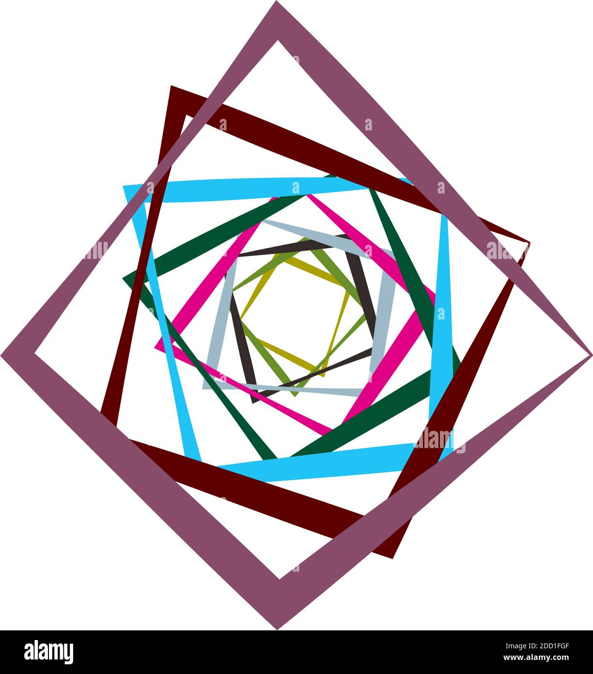 Spiral, swirl, twirl element set. Abstract vector – Stock vector ...