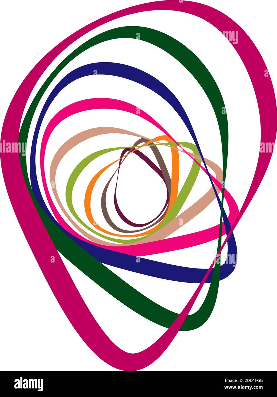 Spiral, swirl, twirl element set. Abstract vector – Stock vector ...