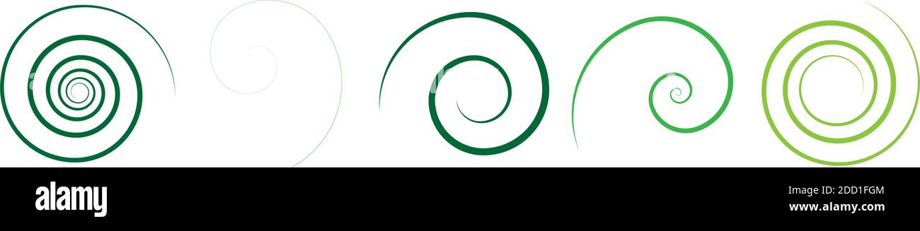 Abstract spiral, twist. Radial swirl, twirl curvy lines element ...