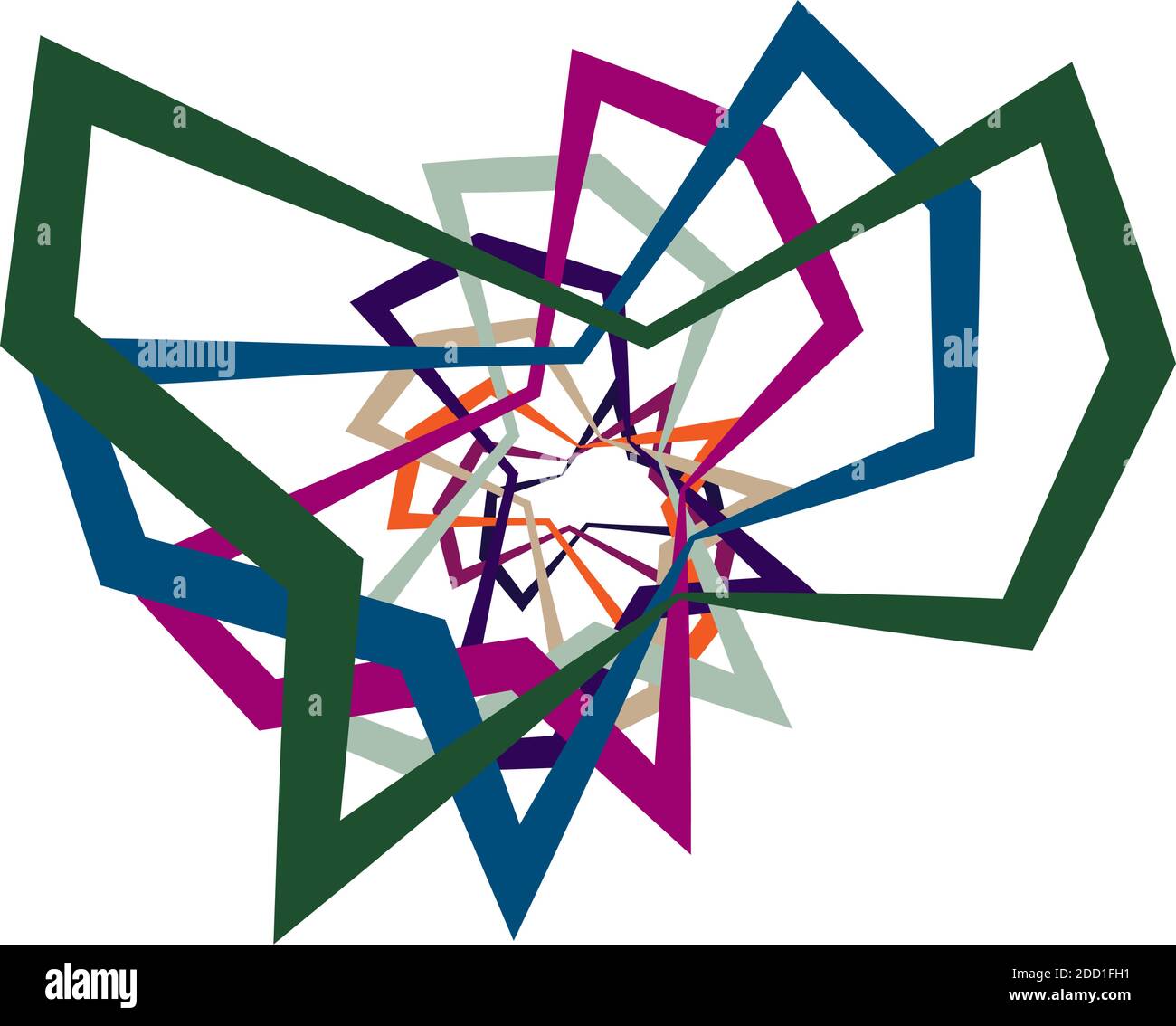 Spiral, swirl, twirl element set. Abstract vector – Stock vector ...