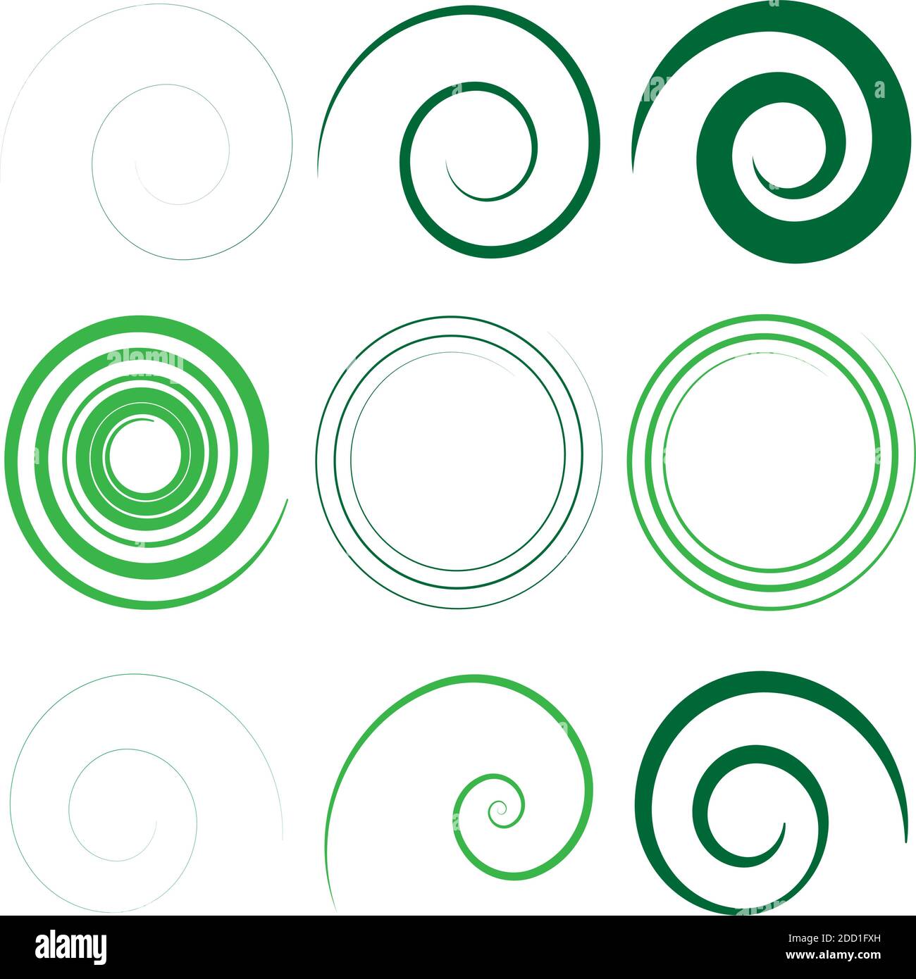 Abstract spiral, twist. Radial swirl, twirl curvy lines element ...