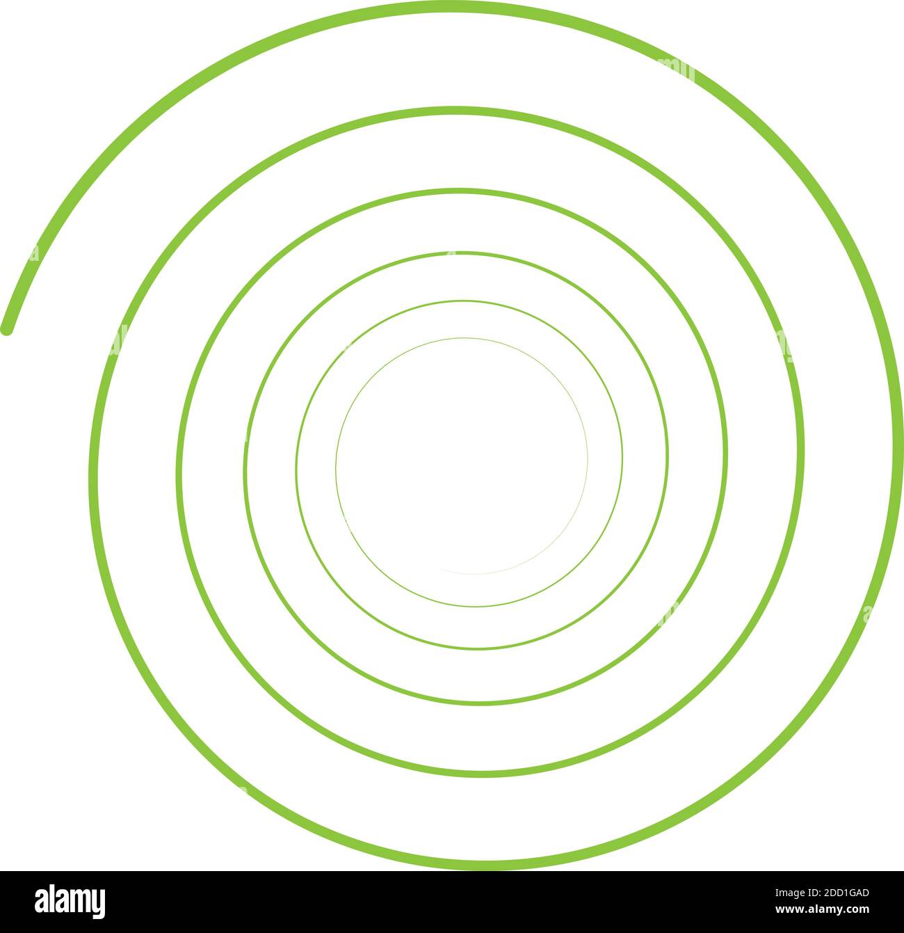 Abstract spiral, twist. Radial swirl, twirl curvy lines element ...