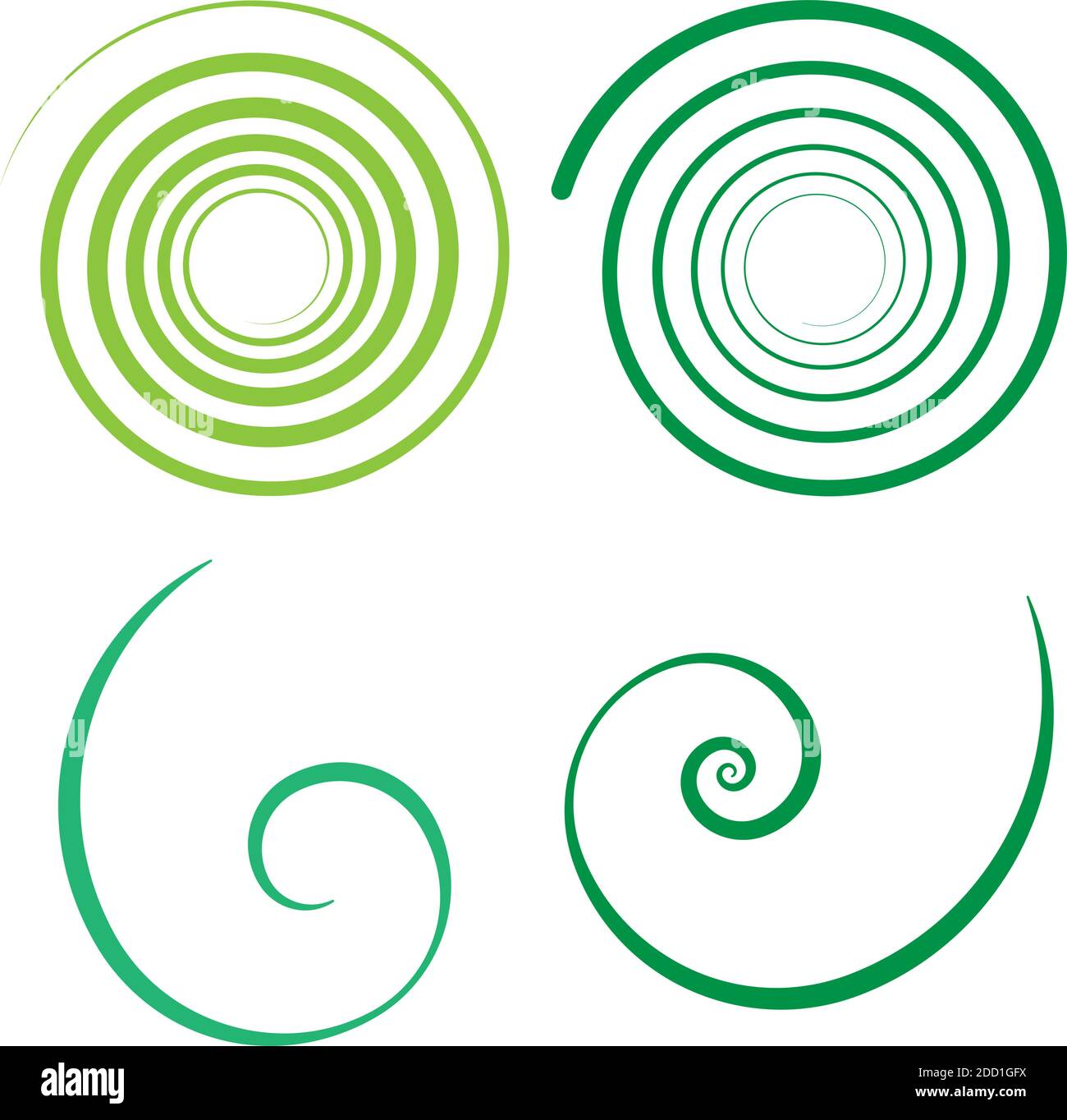 Abstract spiral, twist. Radial swirl, twirl curvy lines element ...