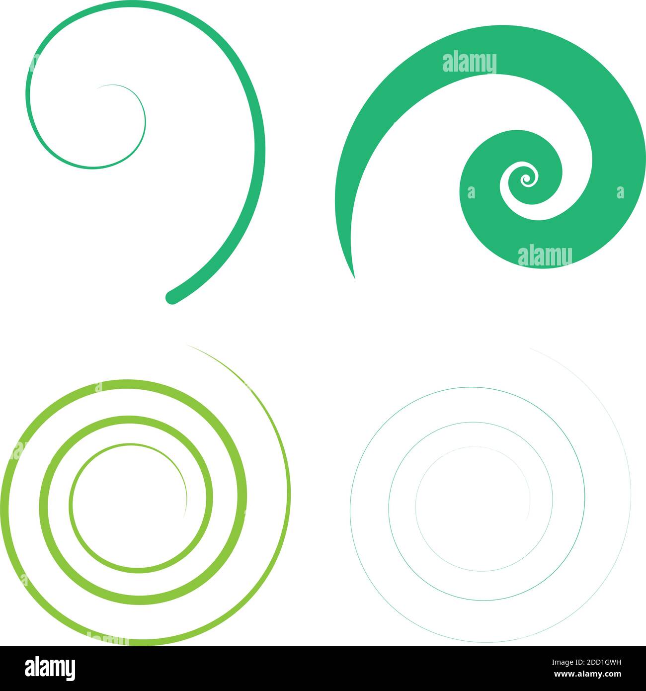 Abstract spiral, twist. Radial swirl, twirl curvy lines element ...