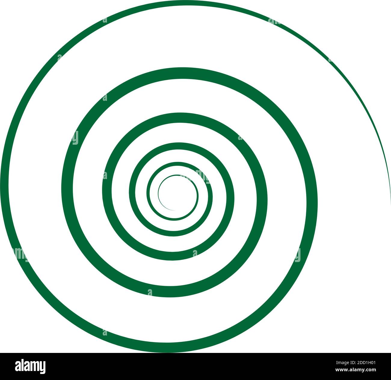 Abstract spiral, twist. Radial swirl, twirl curvy lines element ...