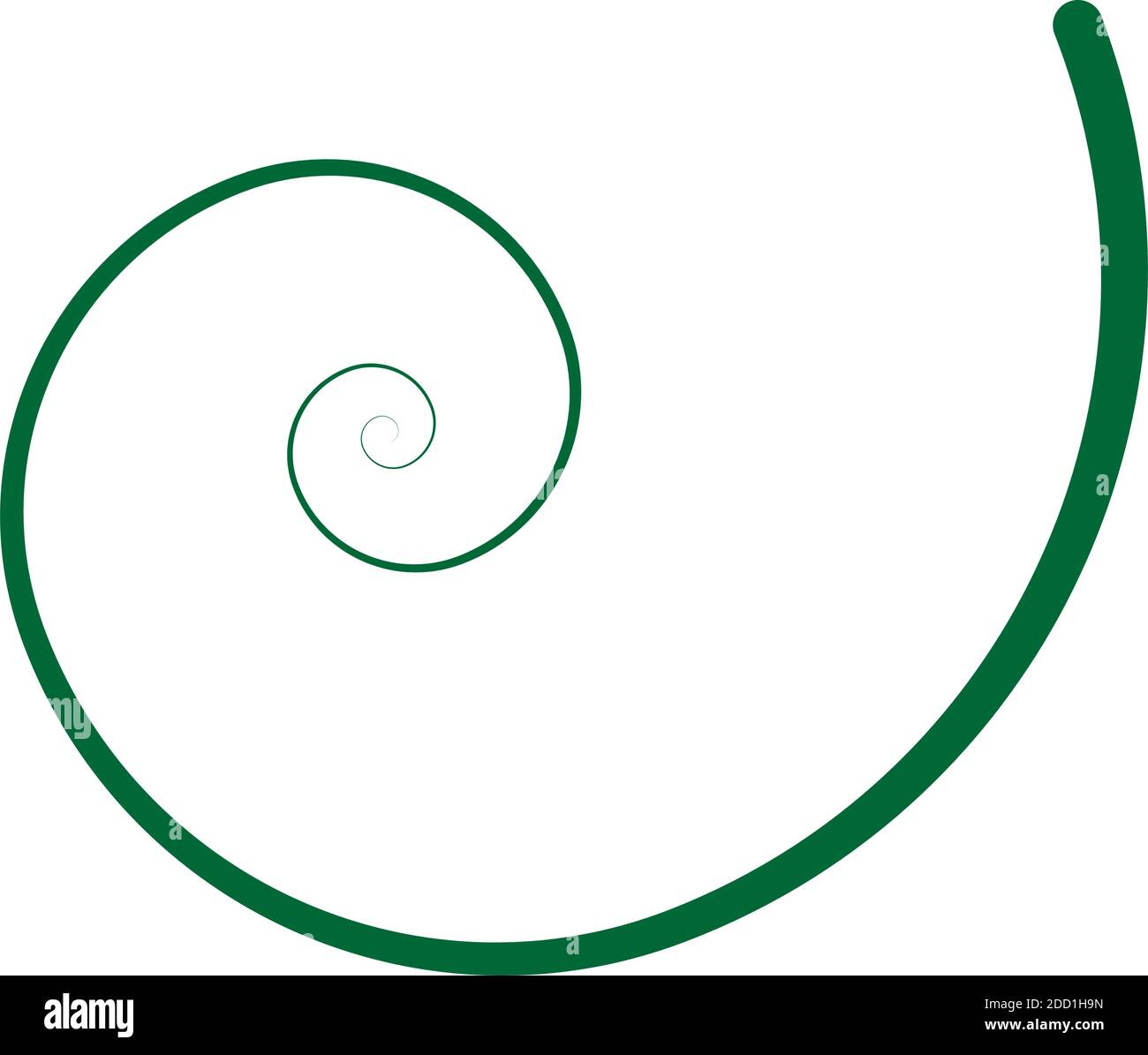 Abstract spiral, twist. Radial swirl, twirl curvy lines element ...
