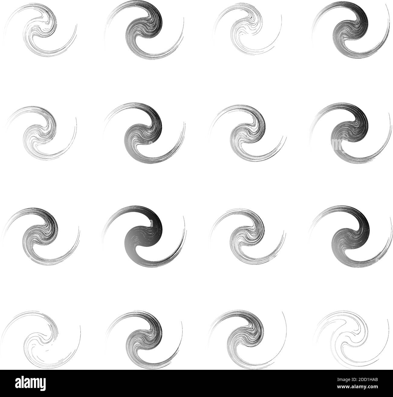 Cycle design element with contort, spin effect. Abstract swerve circlet ...