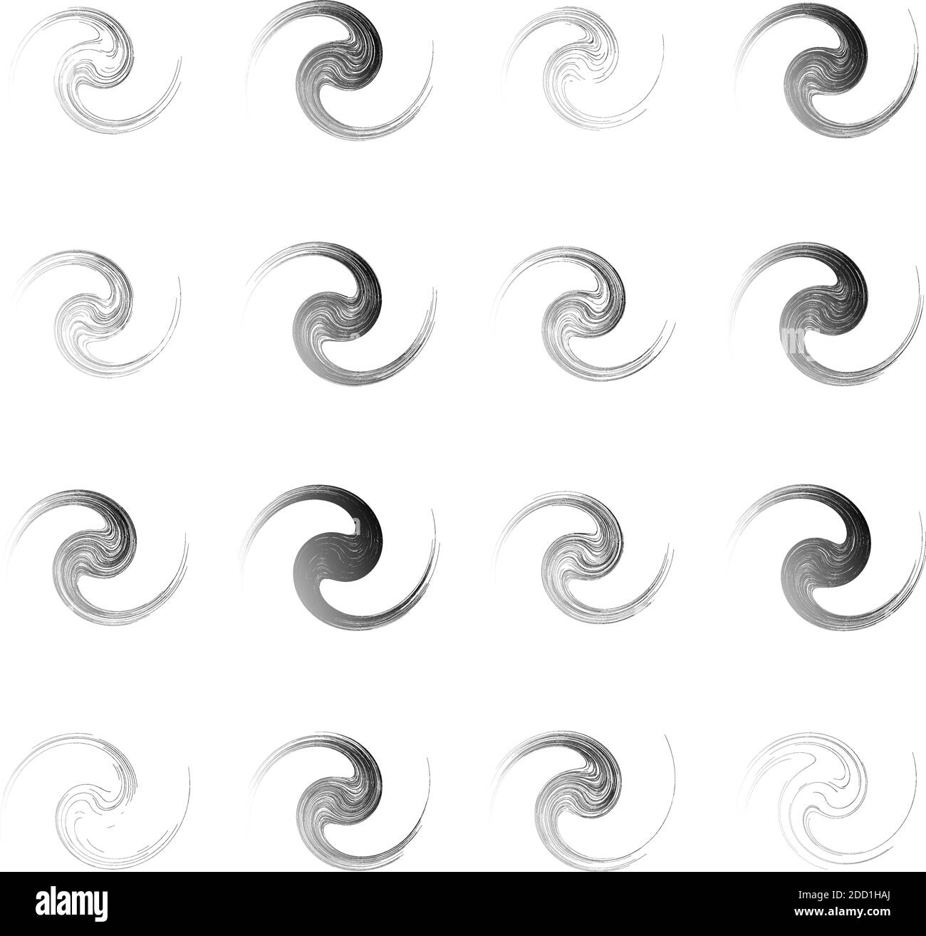 Cycle design element with contort, spin effect. Abstract swerve circlet ...